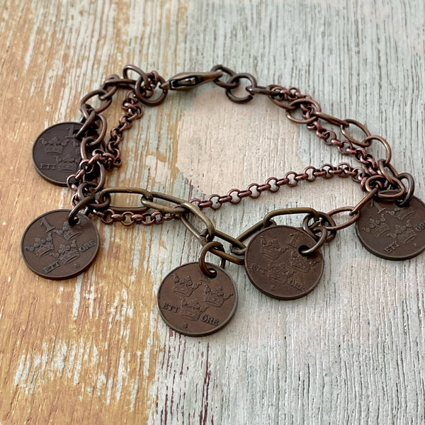 Seneca, Kansas Vintage Trade Token Earrings – Small World Gallery