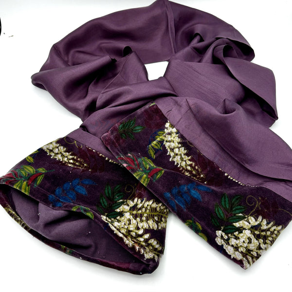 Ava Silk & Velvet Tube Scarf – Small World Gallery